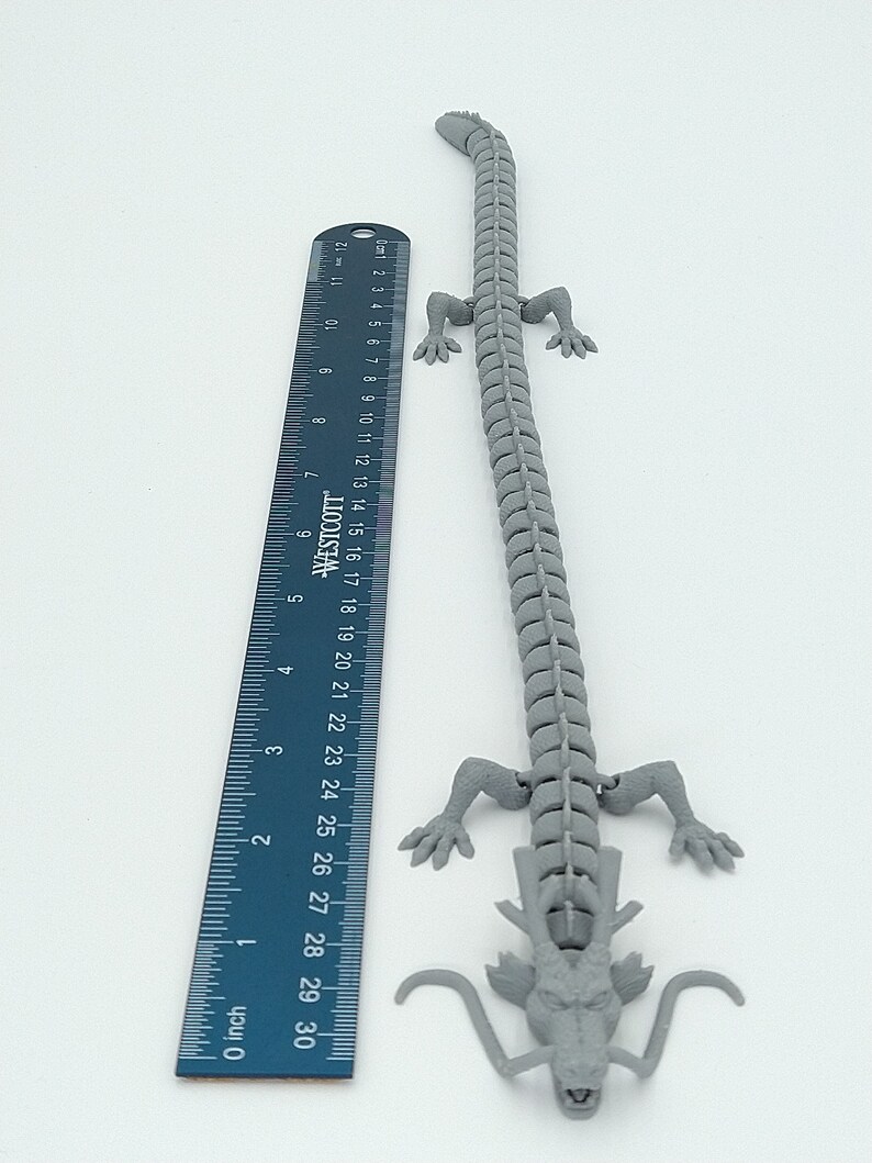 SHENRON DRAGON From DBZ Articulated Flexi Figure 3D Printed Gray 16" - Etsy