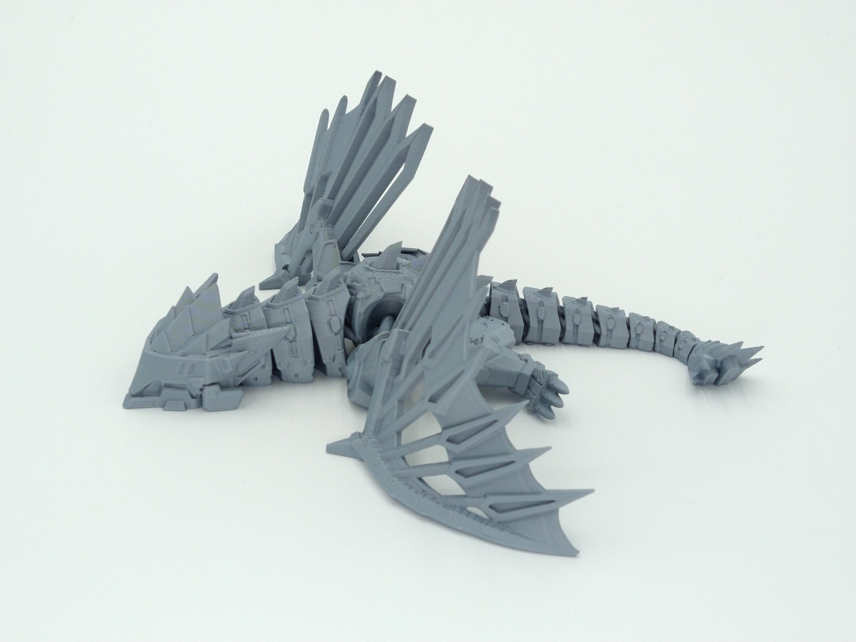 MECHA MECH DRAGON Figure Articulated Flexi Figure 8" 3D Printed - Etsy