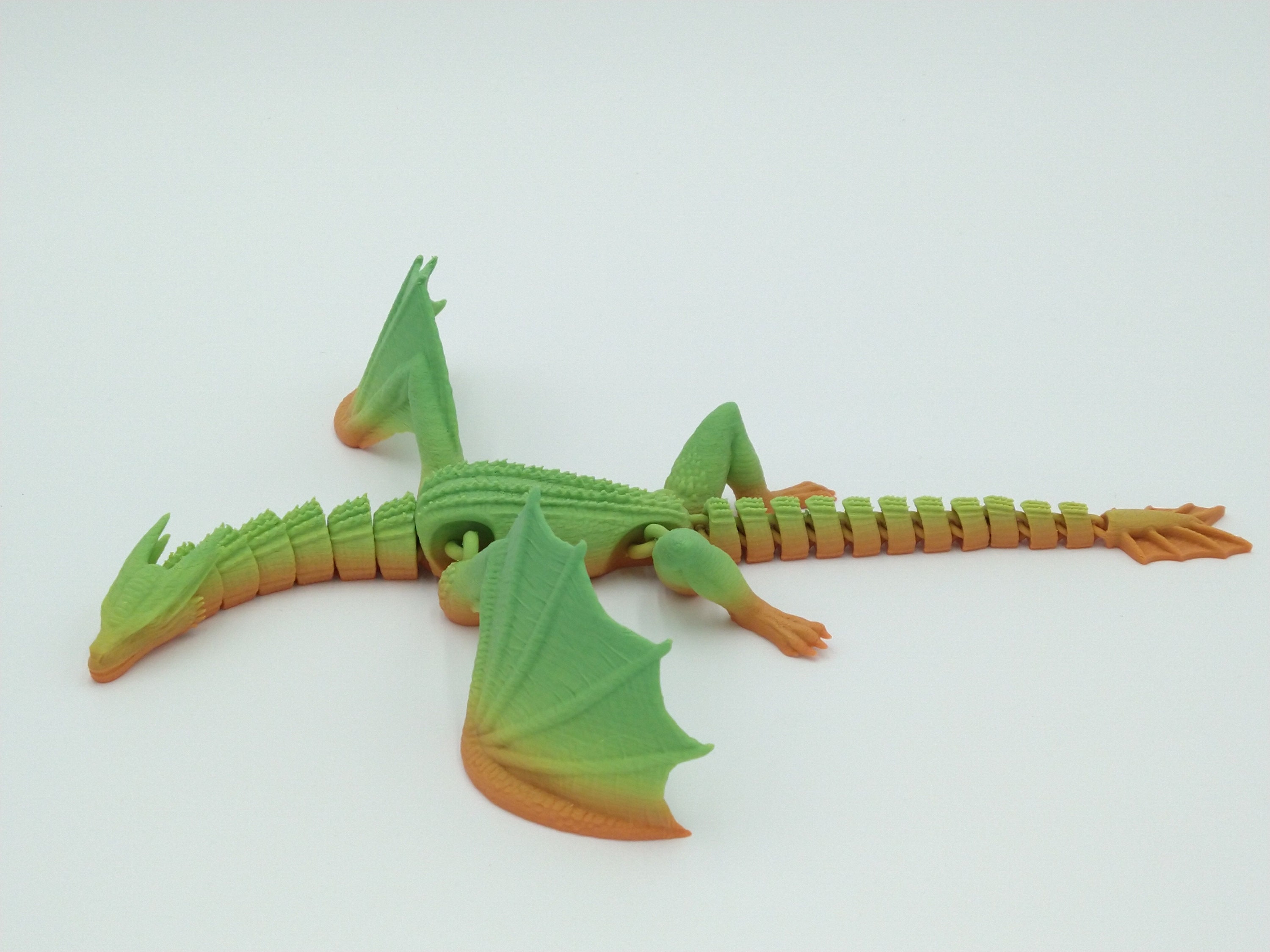 SYRAX Dragon Articulated Flexi Rainbow Colors 12 3D Printed Figure - Etsy