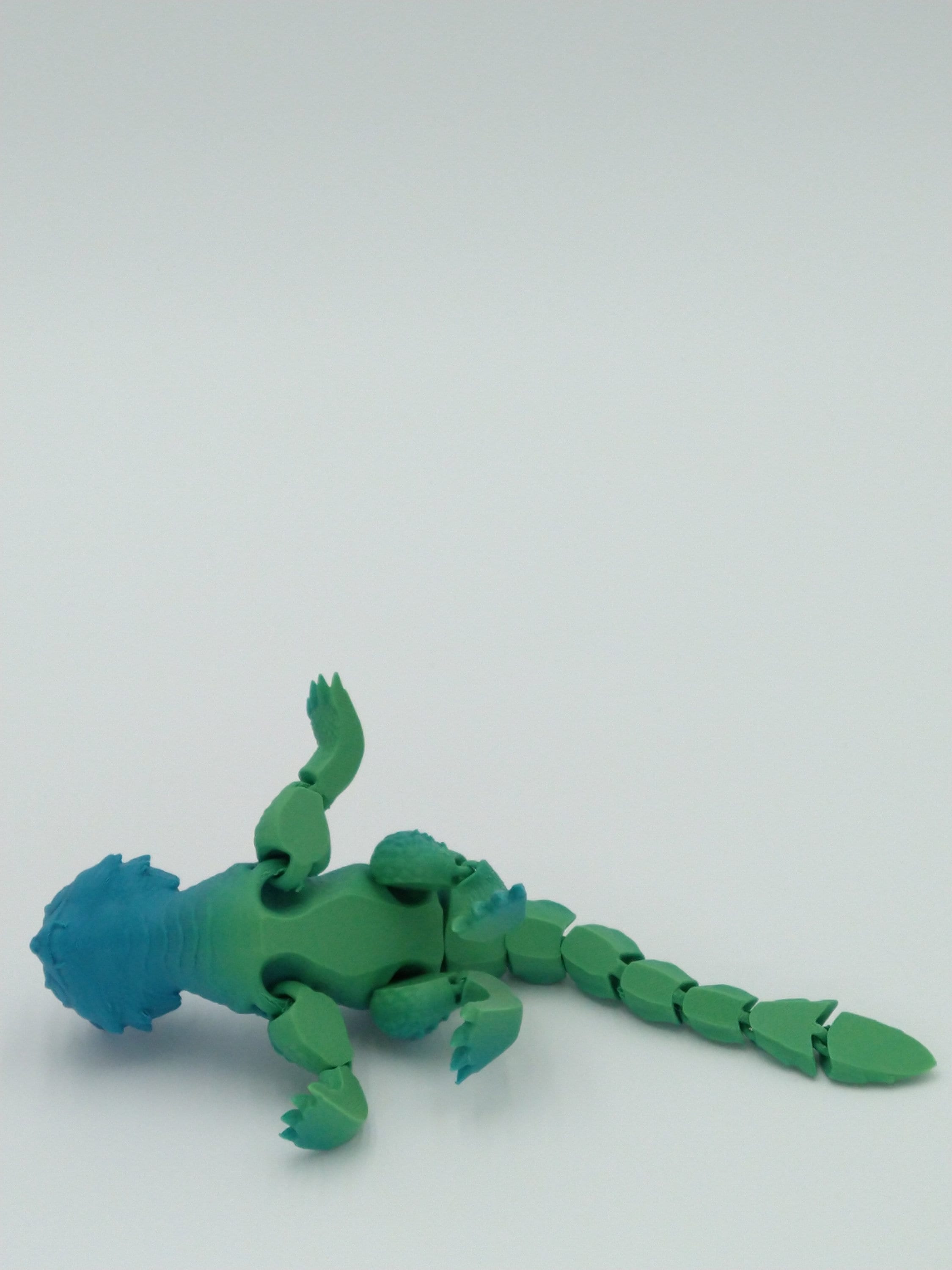 Articulated Cute Dragon Rainbow Colors PLA 7" 3D Printed Figure - Etsy