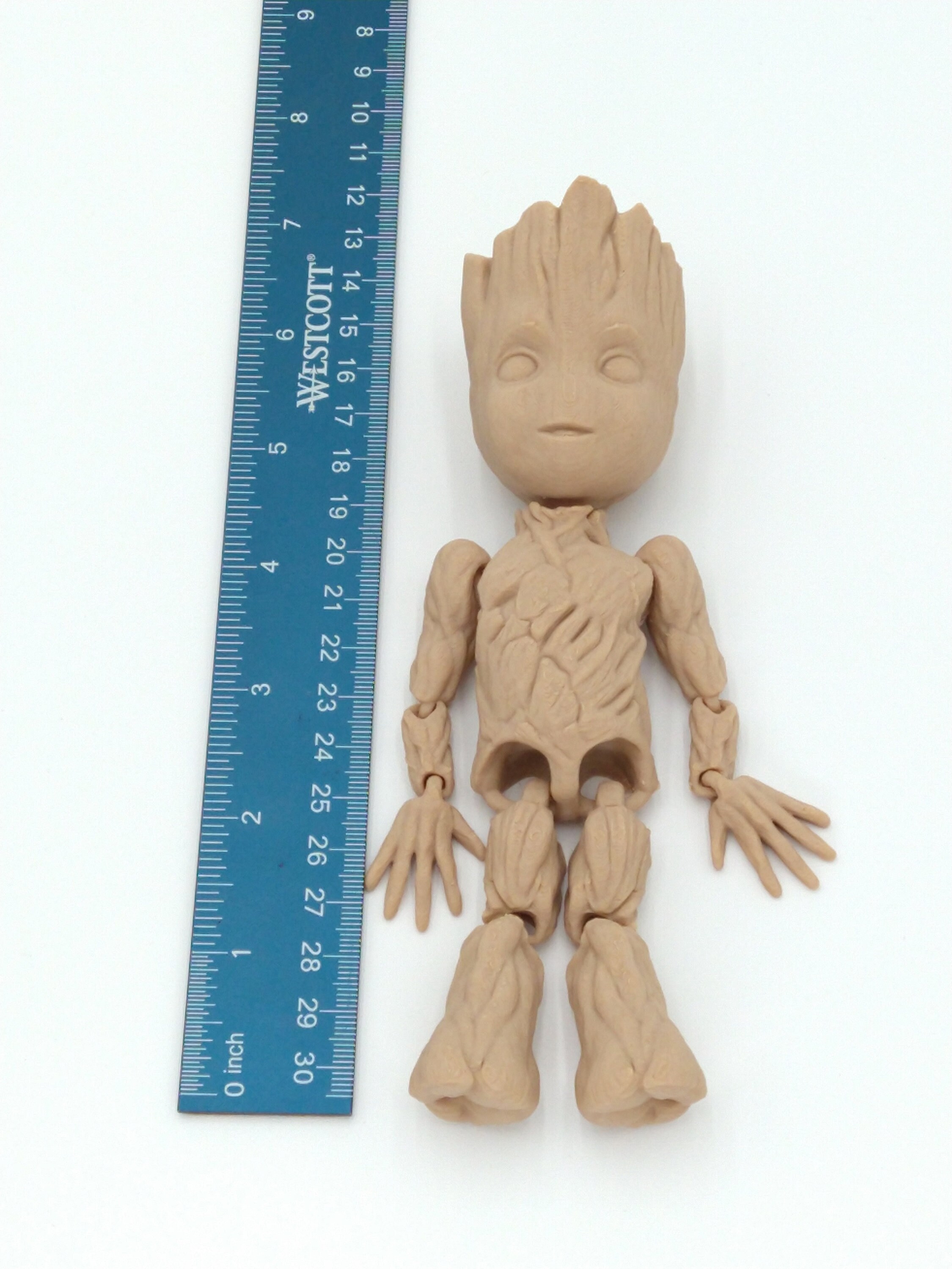 BABY GROOT Figure Articulated Flexi PLA 6" 3D Printed Figure - Etsy