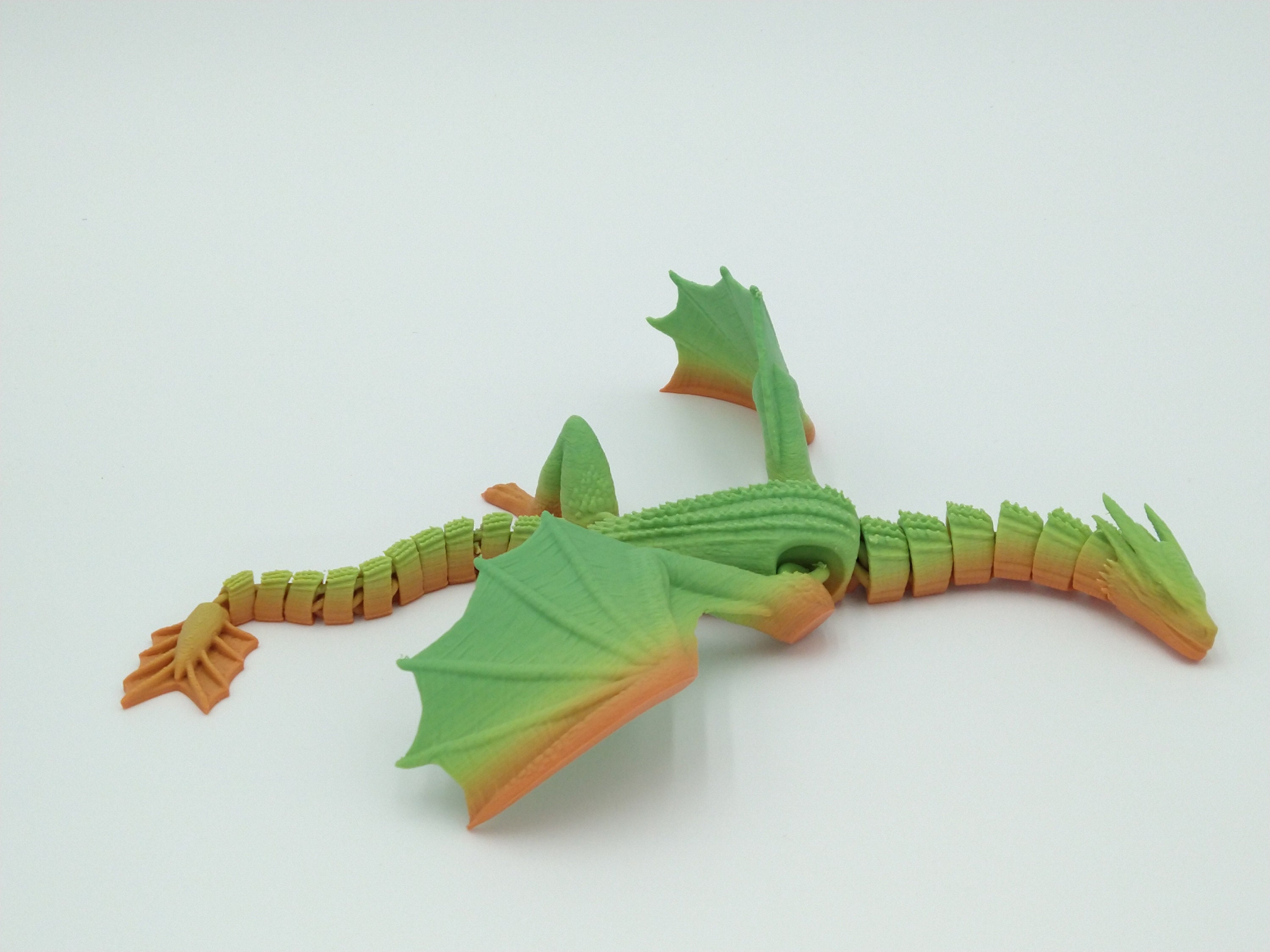 SYRAX Dragon Articulated Flexi Rainbow Colors 12" 3D Printed Figure - Etsy