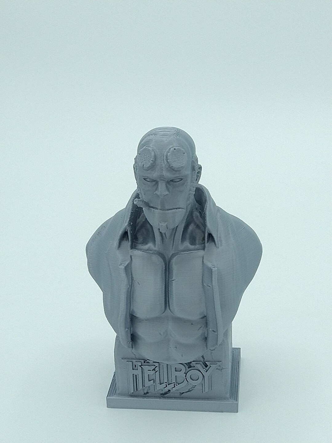 Hellboy Bust Statue Gray 5" 3D PRINTED - Etsy