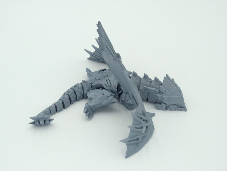 MECHA MECH DRAGON Figure Articulated Flexi Figure 8" 3D Printed - Etsy