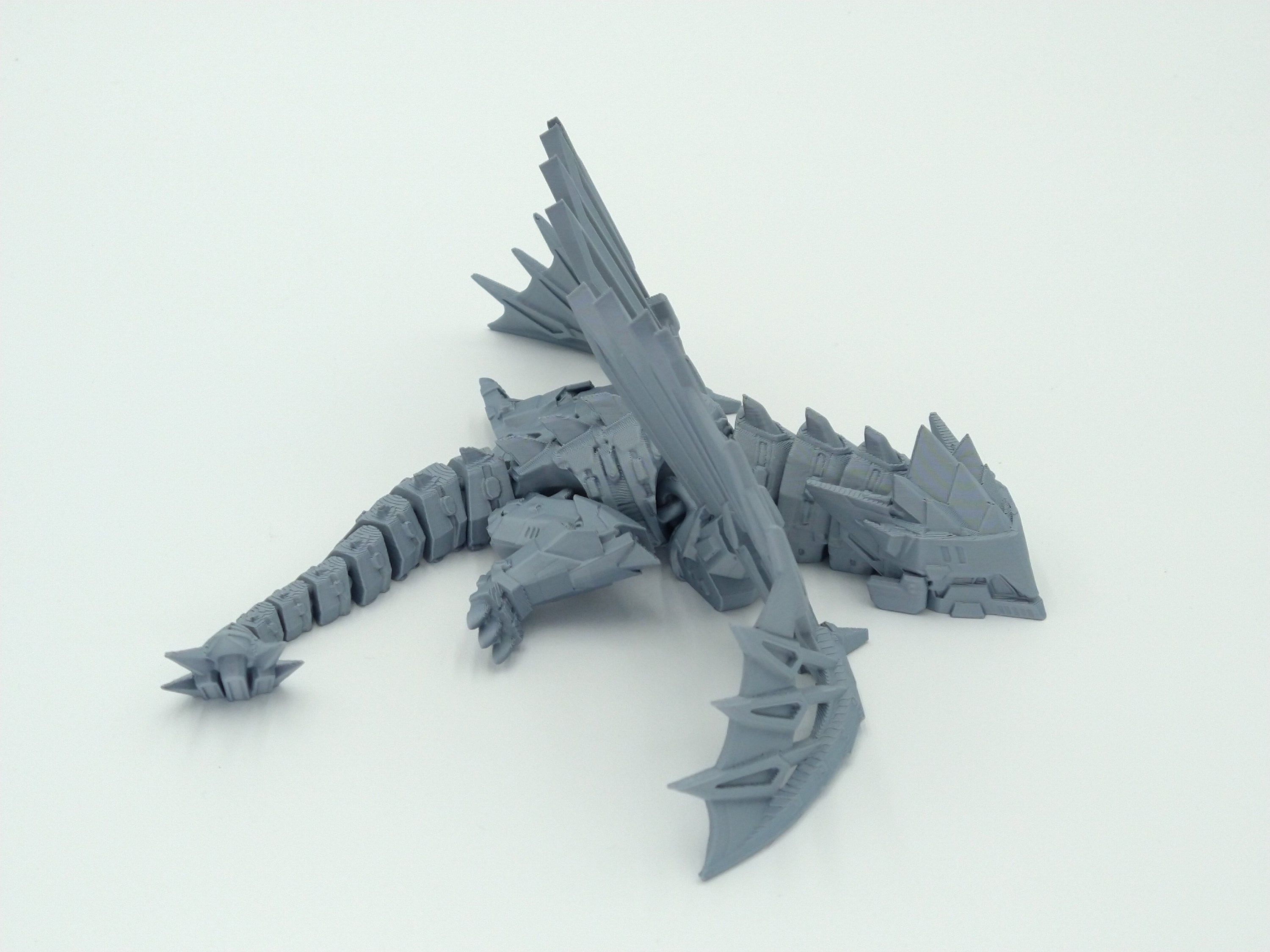 MECHA MECH DRAGON Figure Articulated Flexi Figure 8" 3D Printed - Etsy