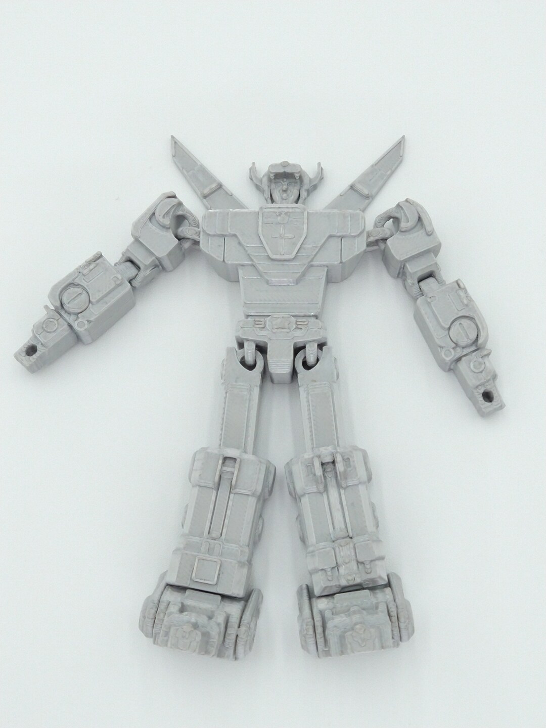 Voltron Figure Articulated Flexi Silver 3D Printed Figure - Etsy