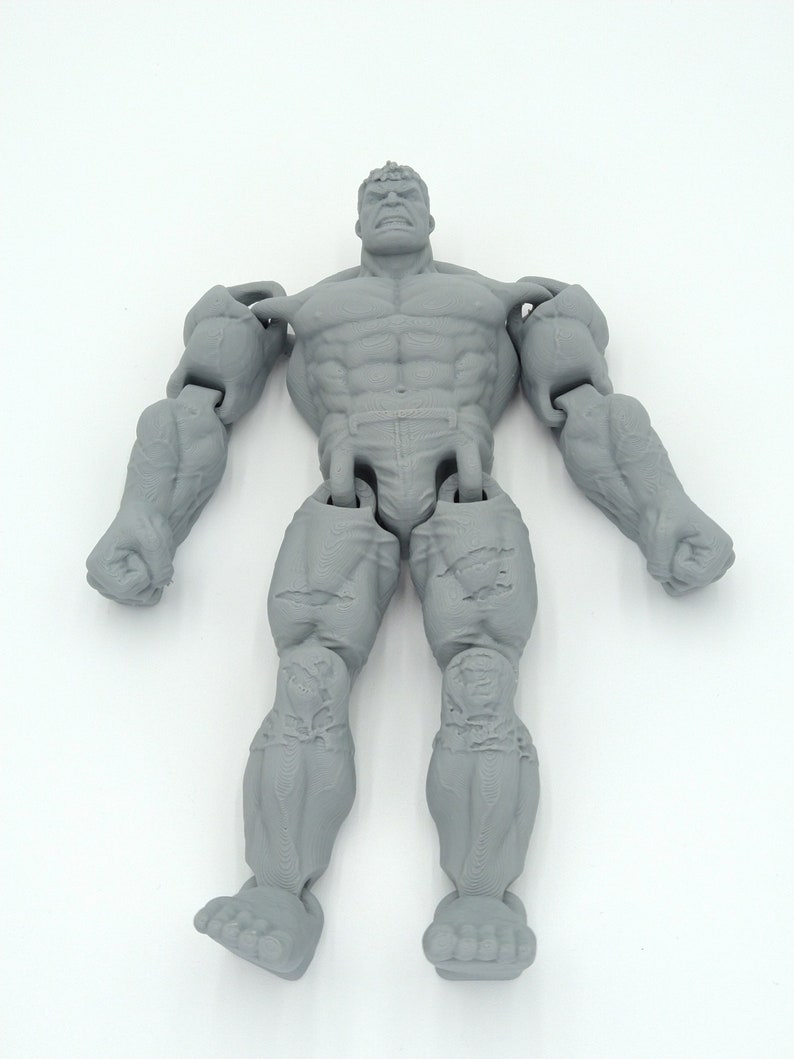 HULK Figure Articulated Flexi Rainbow Colors 7.5" 3D Printed Figure - Etsy