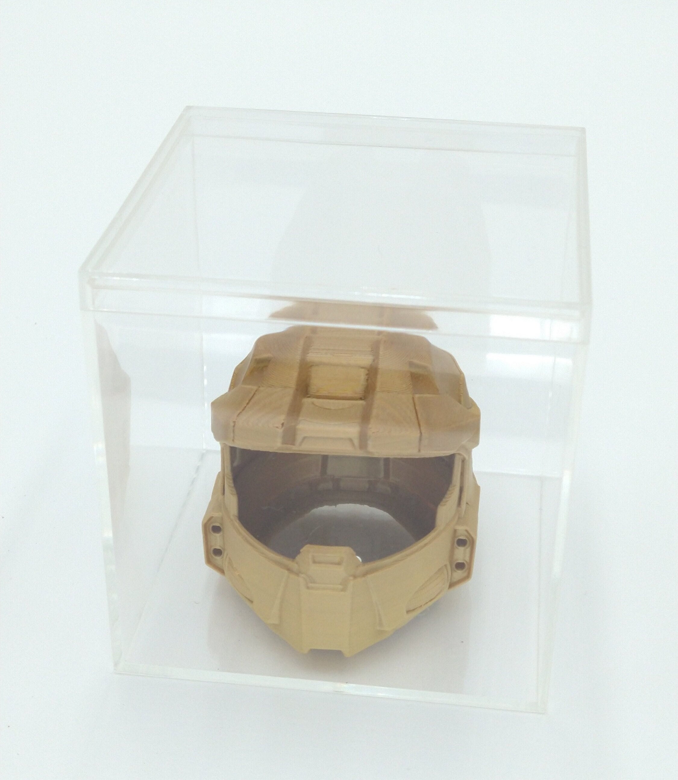 HALO MASTER CHIEF Helmet Miniature Collectible W/display Case Rainbow ...