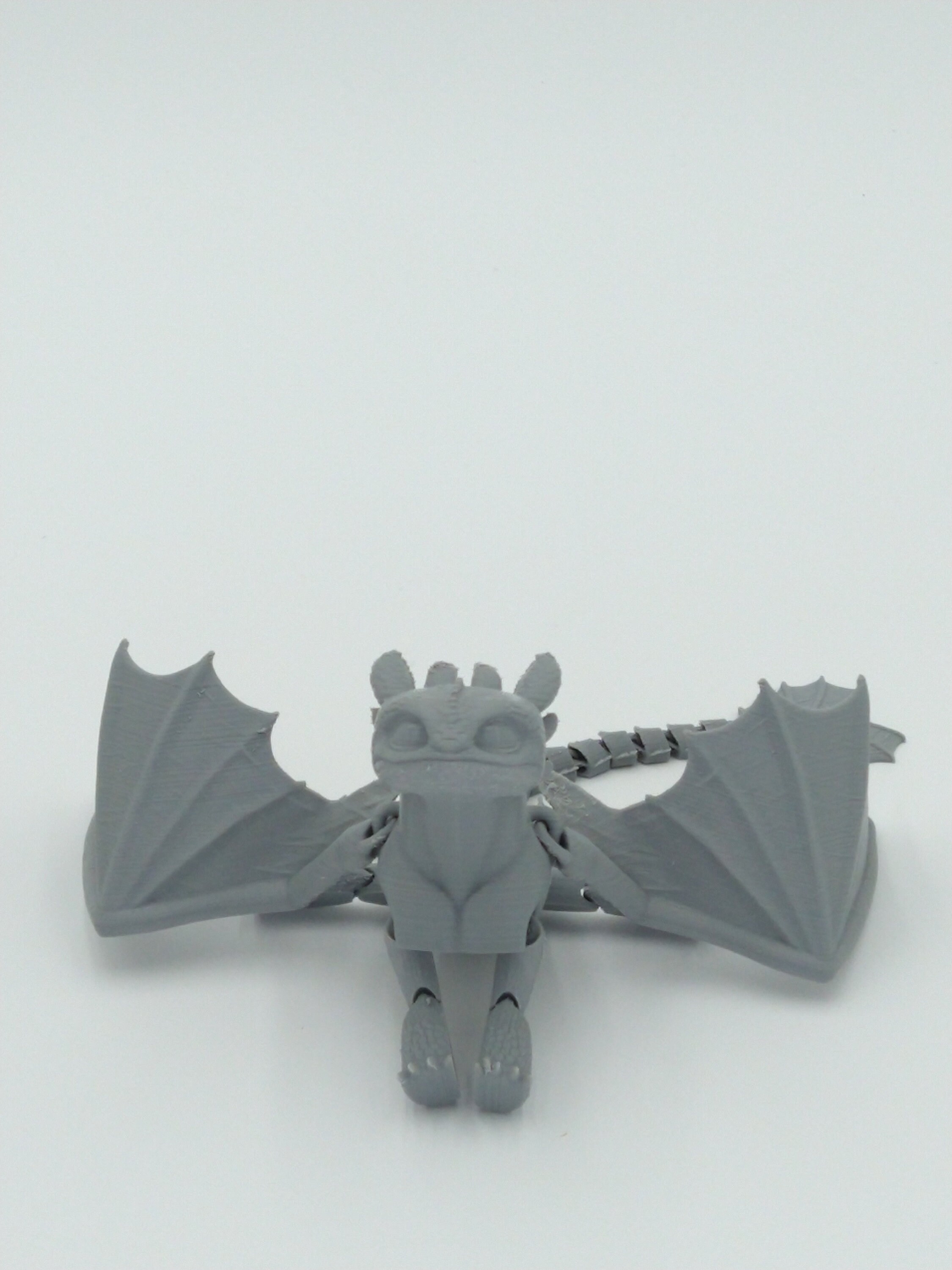 TOOTHLESS Dragon Figure Articulated Flexi 8 3D Printed Figure - Etsy