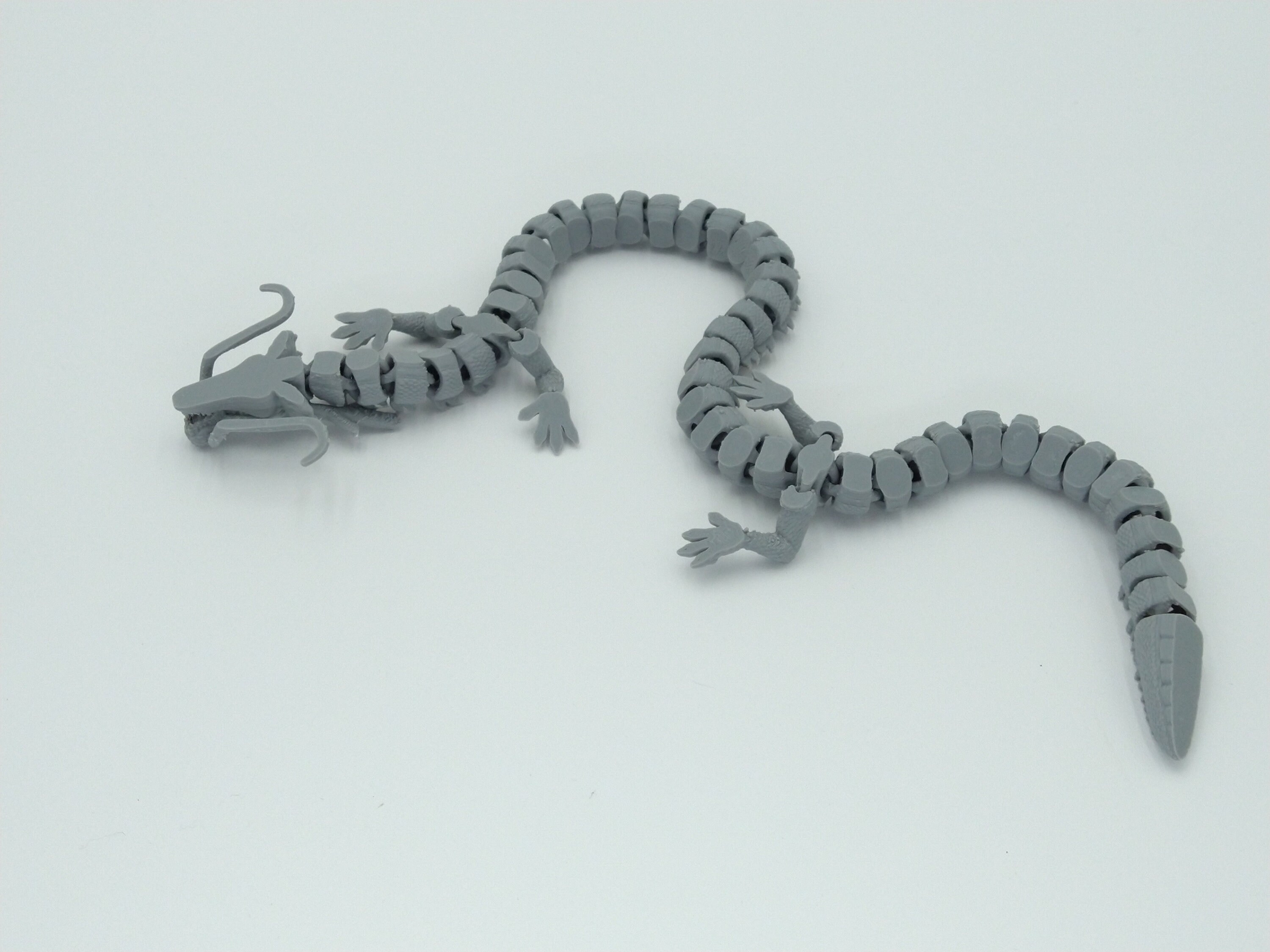 SHENRON DRAGON From DBZ Articulated Flexi Figure 3D Printed Gray 16" - Etsy