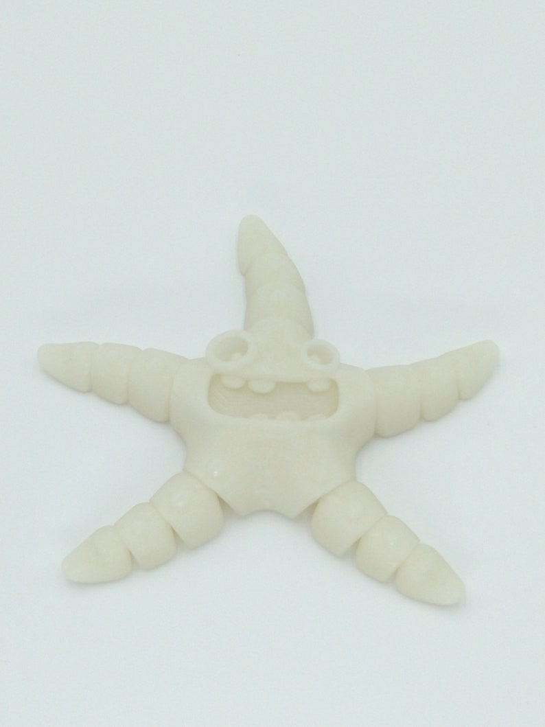 Goofy Starfish Flexi Articulated Figure Glow in Dark 5" 3D Printed ...