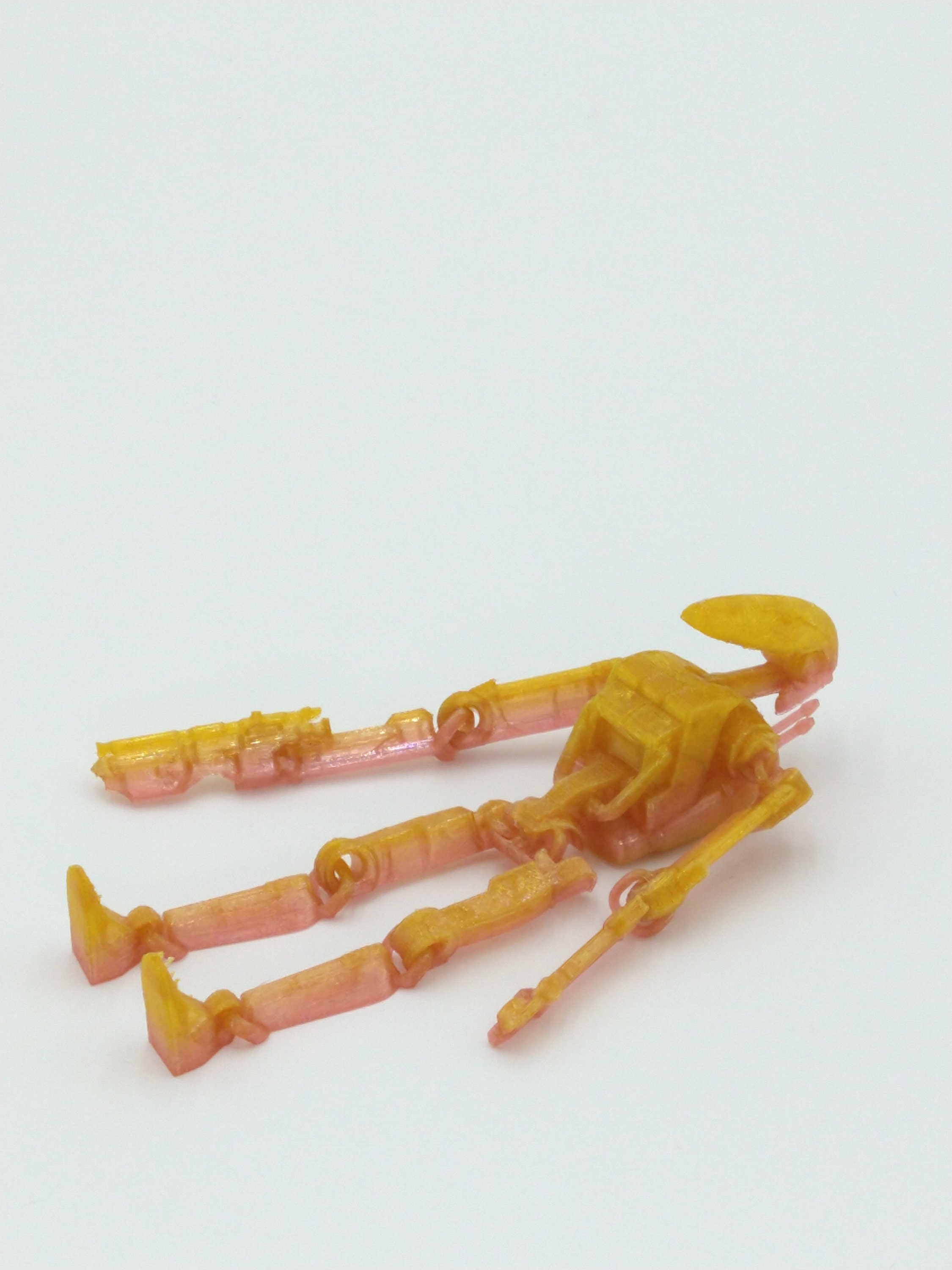 Articulated SQUISHY Battle Droid W/backpack Rainbow 6" 3D Printed ...