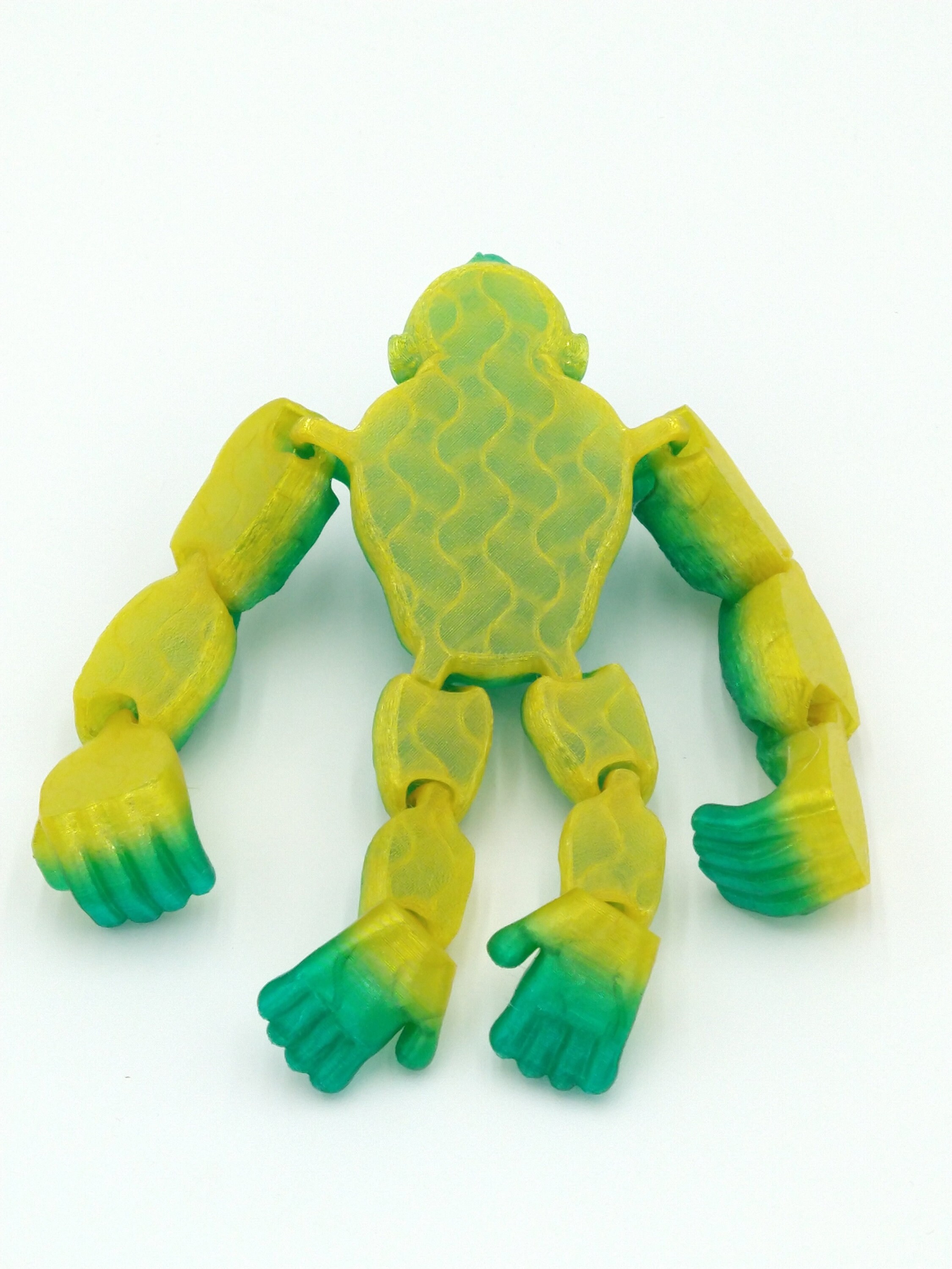 Articulated SQUISHY Donkey Kong Rainbow Colors 6" 3D Printed Figure TPU ...