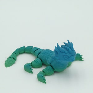 Articulated Cute Dragon Rainbow Colors PLA 7" 3D Printed Figure - Etsy