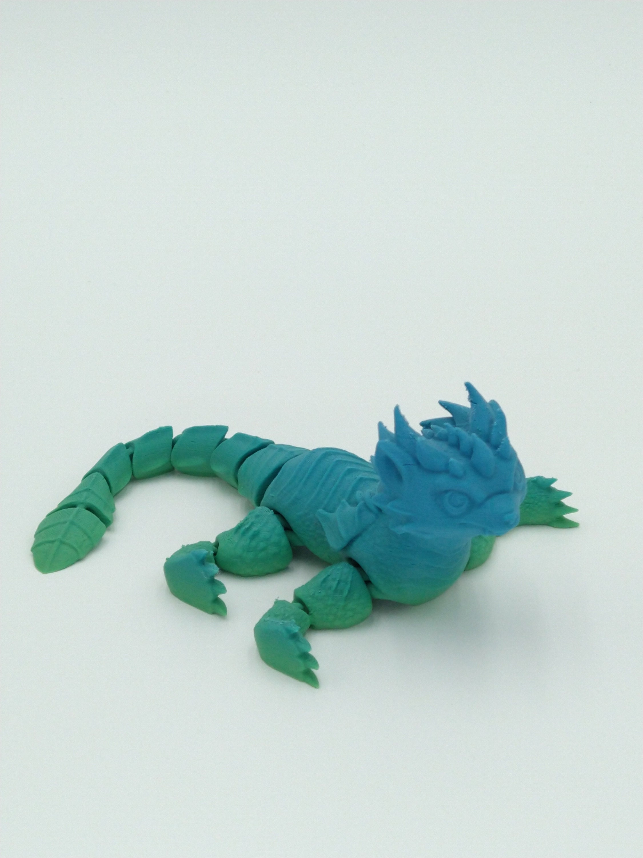Articulated Cute Dragon Rainbow Colors PLA 7" 3D Printed Figure - Etsy