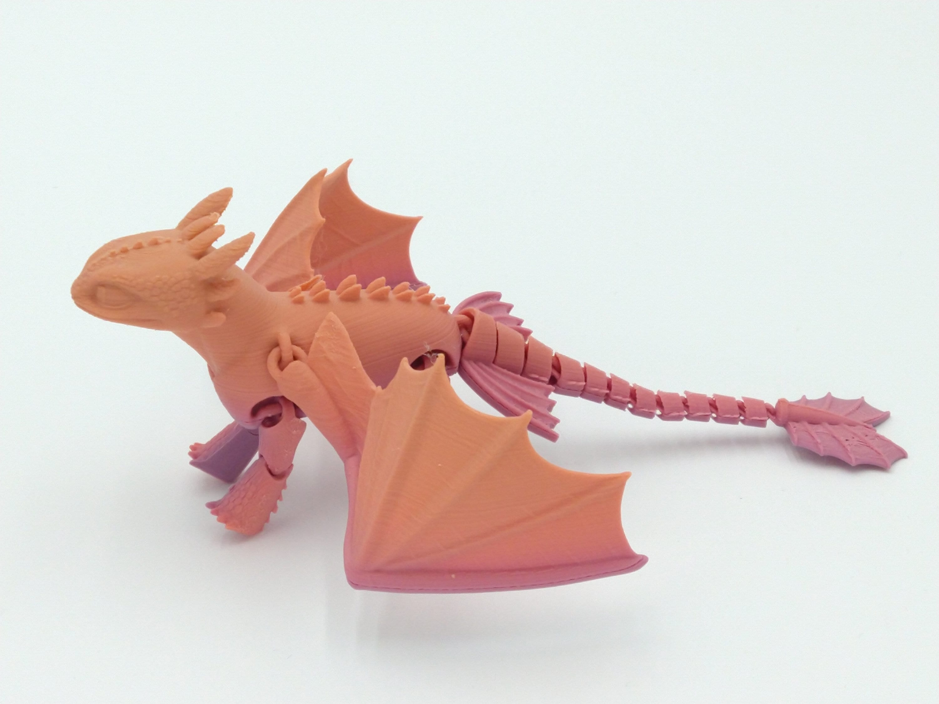 TOOTHLESS Dragon Figure Articulated Flexi 8" 3D Printed Figure - Etsy