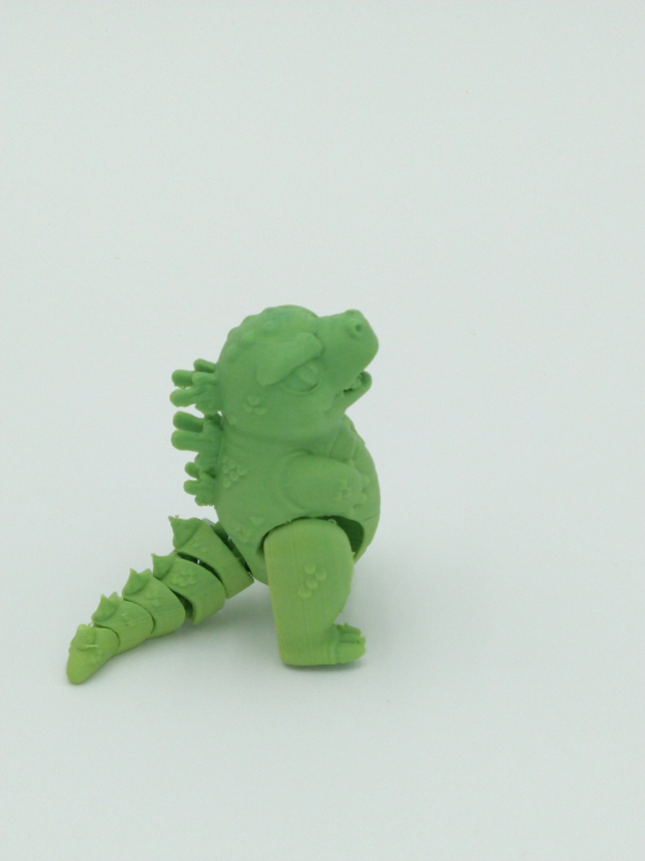 BABY GODZILLA Figure Articulated Flexi Rainbow Colors 3" 3D Printed ...