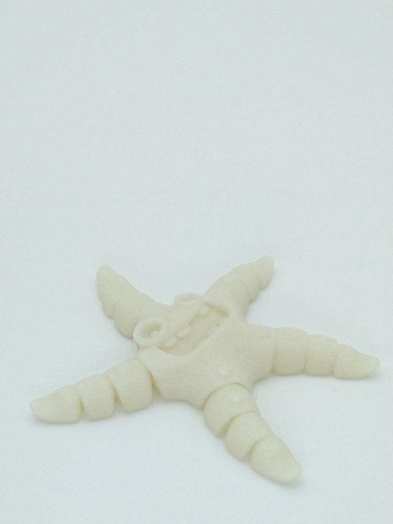 Goofy Starfish Flexi Articulated Figure Glow in Dark 5" 3D Printed ...