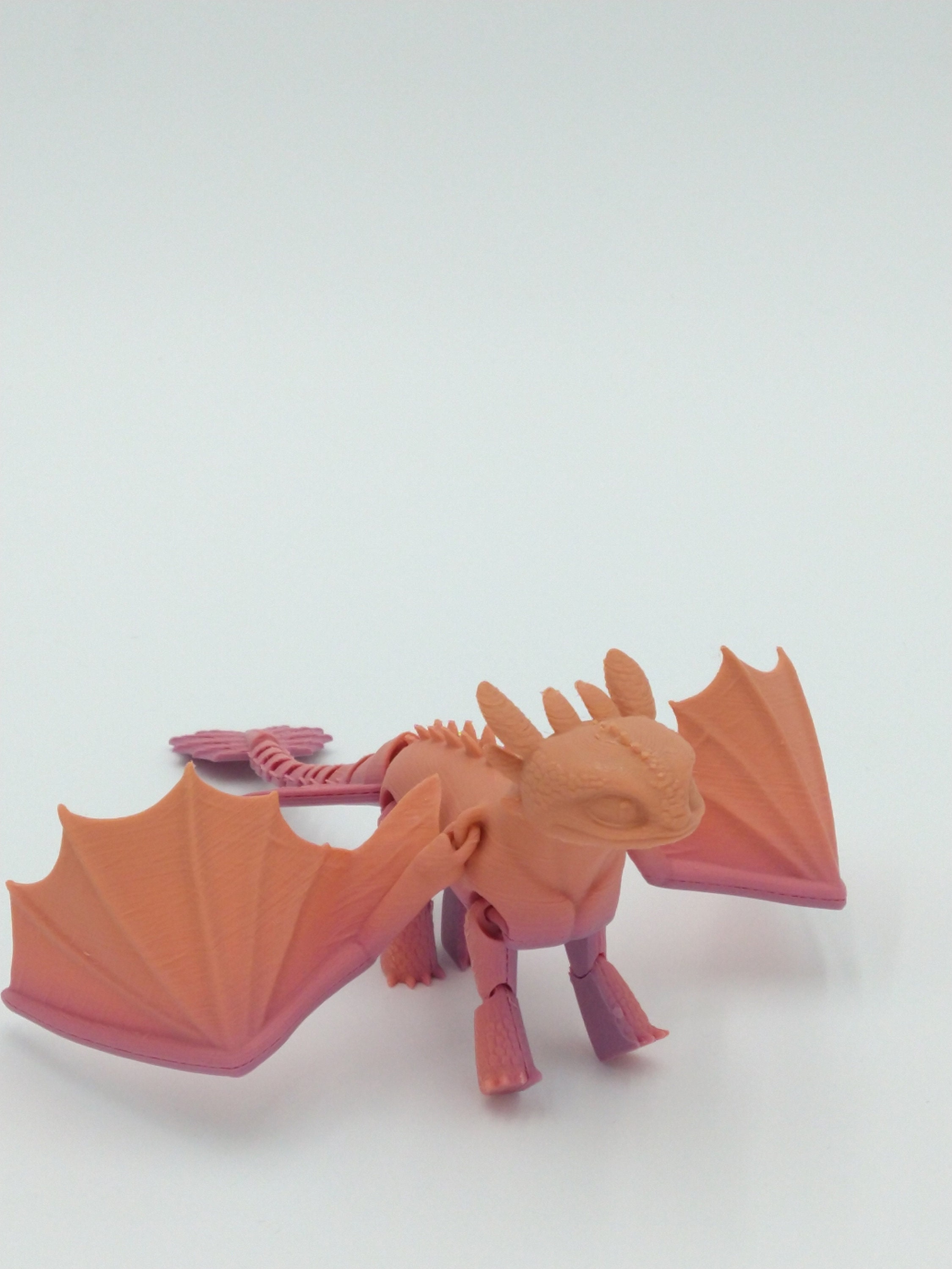 TOOTHLESS Dragon Figure Articulated Flexi 8" 3D Printed Figure - Etsy