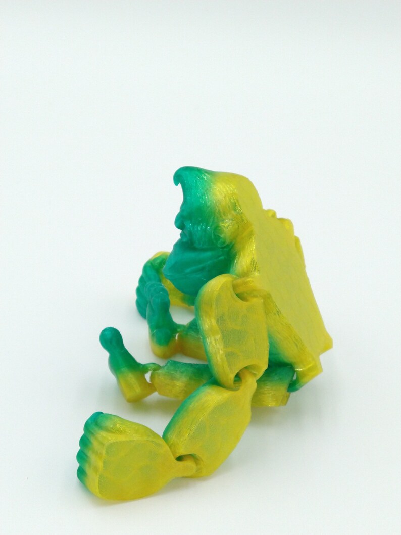 Articulated SQUISHY Donkey Kong Rainbow Colors 6" 3D Printed Figure TPU ...