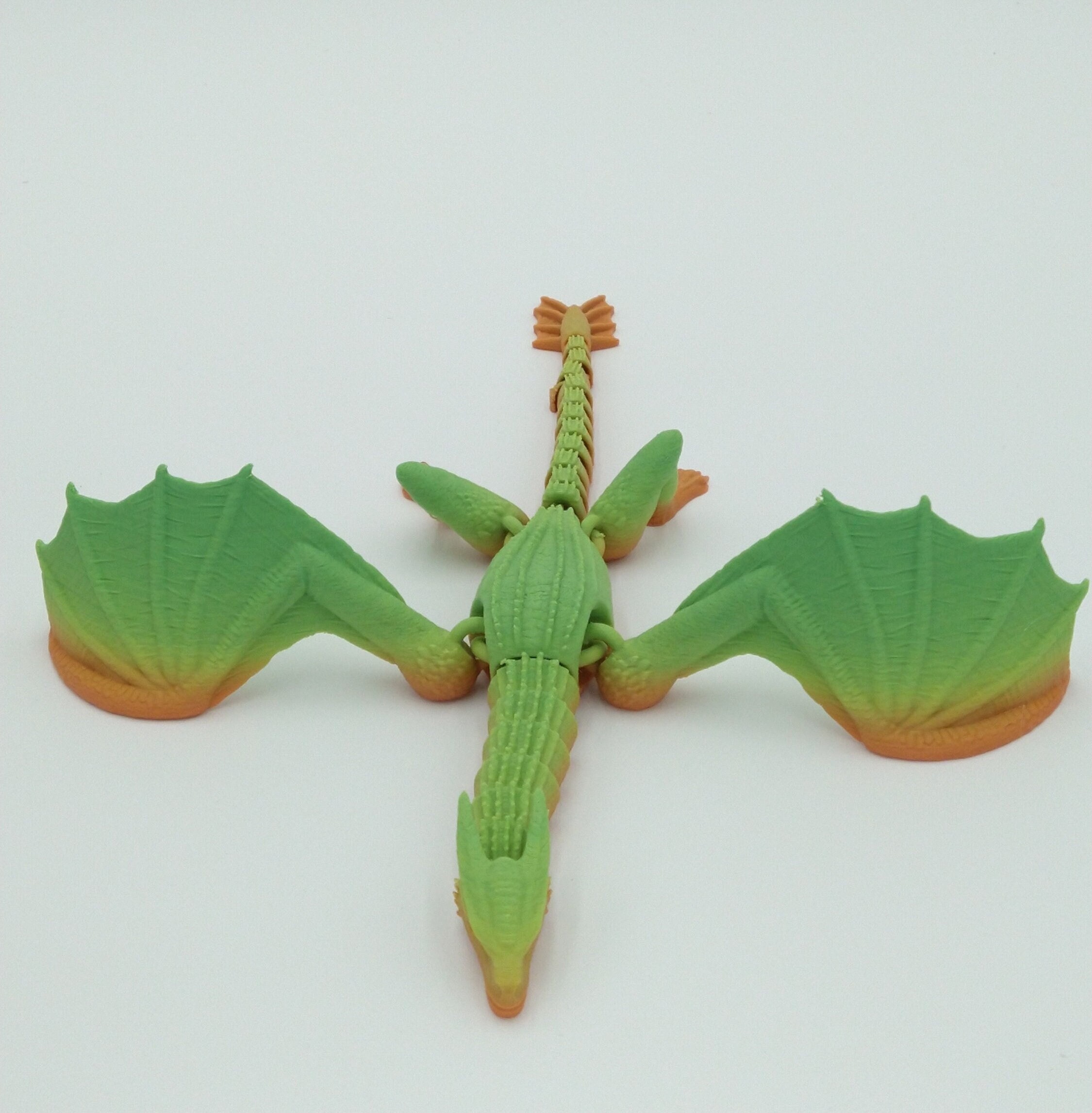 SYRAX Dragon Articulated Flexi Rainbow Colors 12" 3D Printed Figure - Etsy