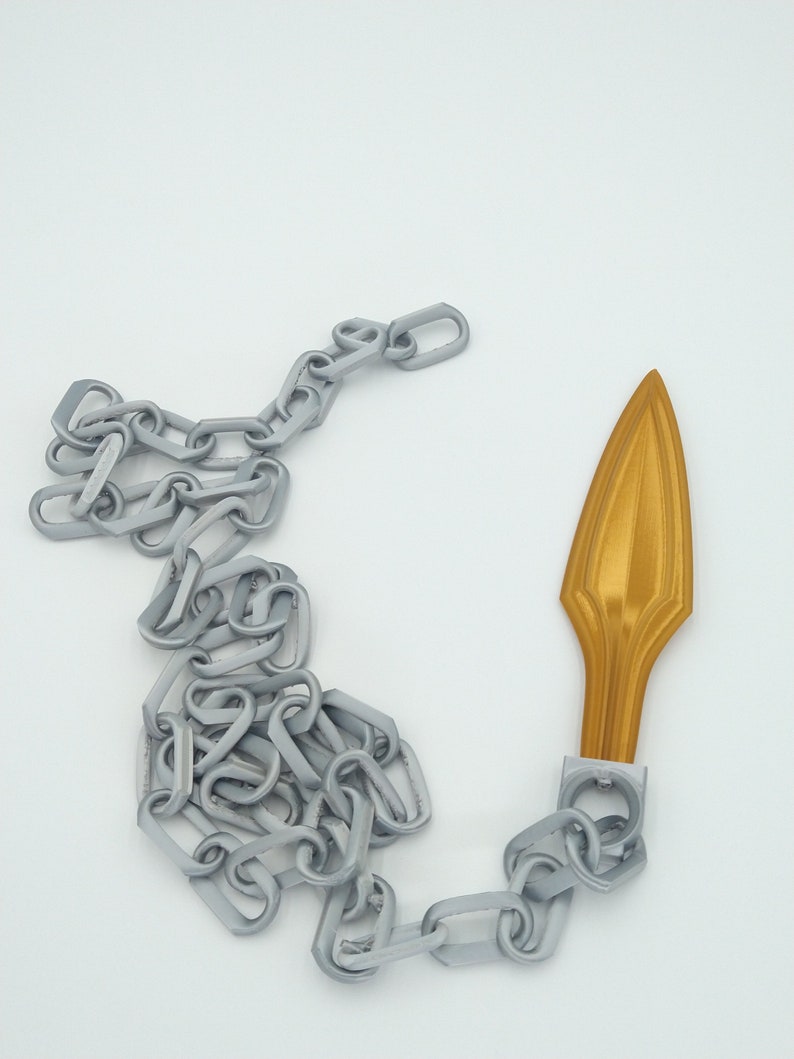 Mortal Kombat Scorpion Kunai With Chains 60" Silver & Gold Multicolor ...