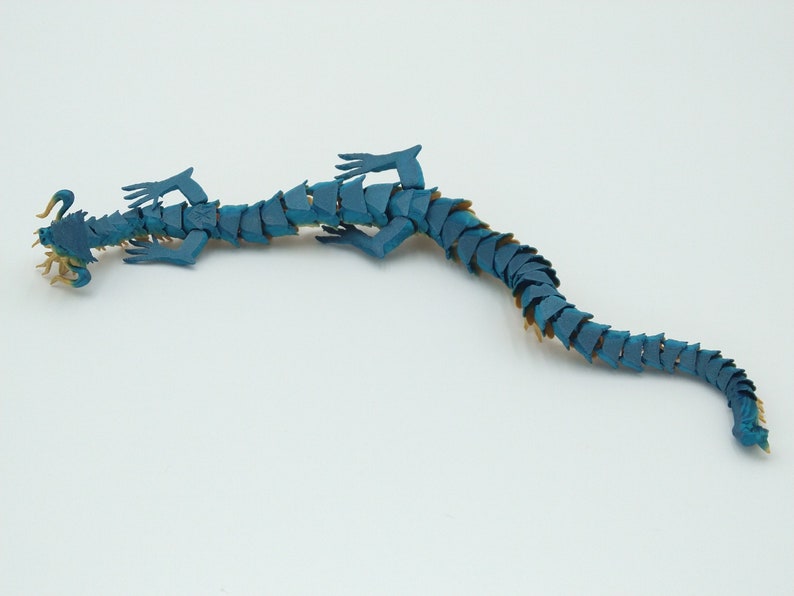 KAIDO DRAGON One Piece Articulated Flexi Figure 3D Printed Metallic ...