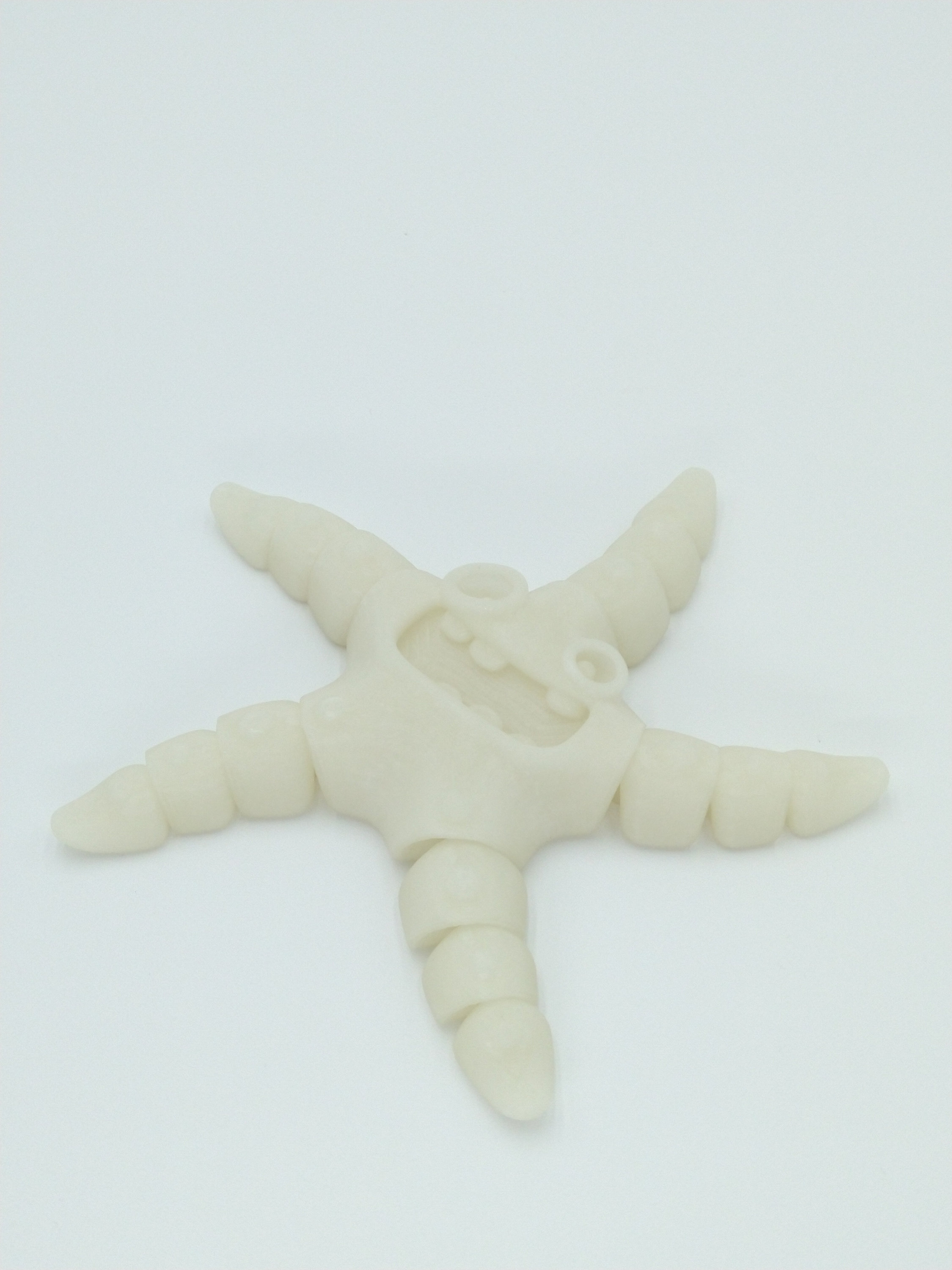 Goofy Starfish Flexi Articulated Figure Glow in Dark 5" 3D Printed ...