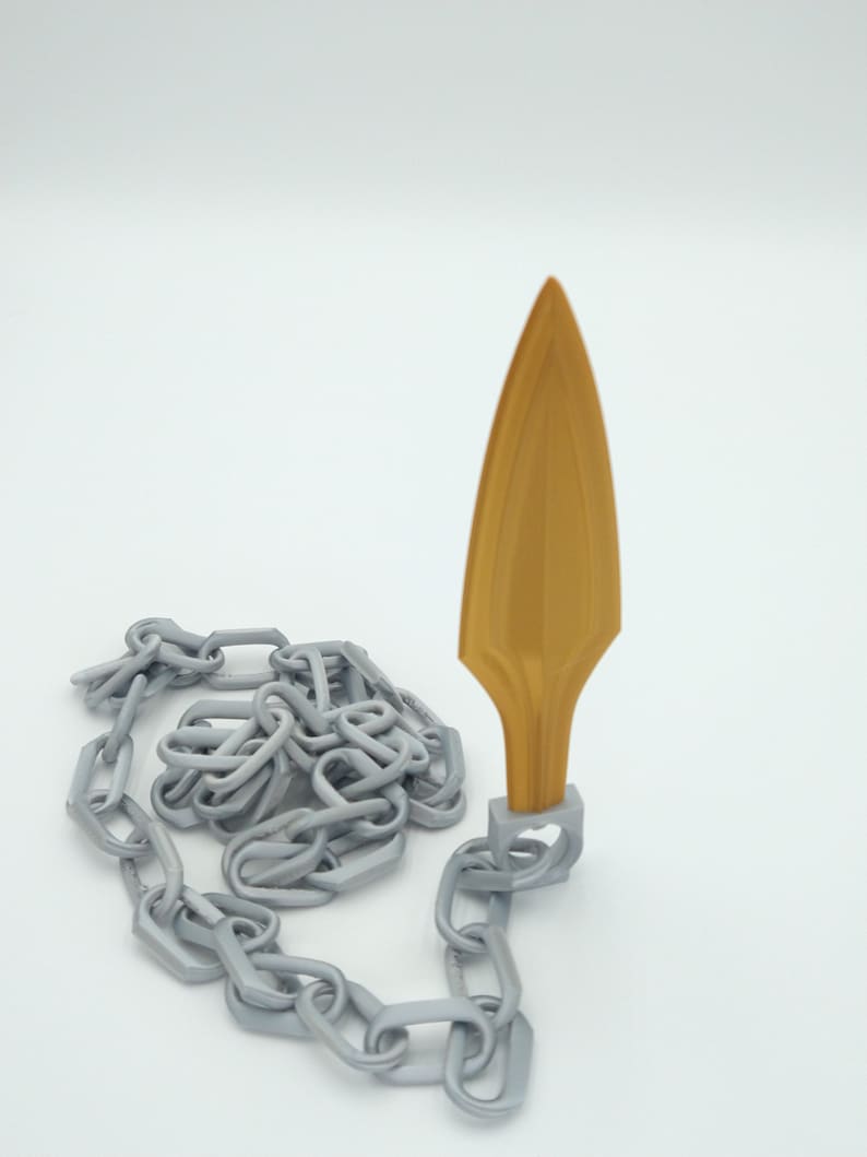 Mortal Kombat Scorpion Kunai With Chains 60" Silver & Gold Multicolor ...