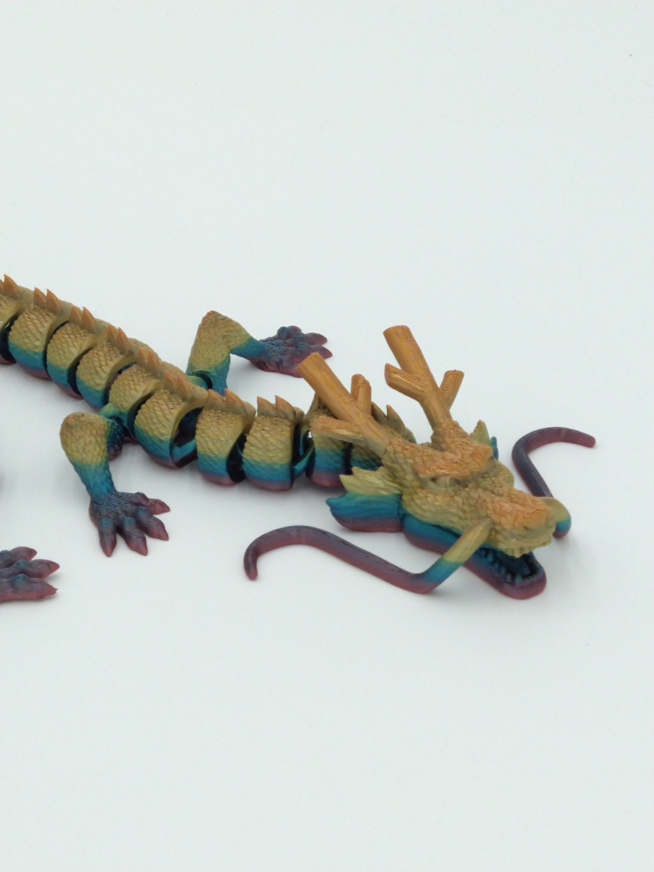 SHENRON DRAGON From DBZ Articulated Flexi Figure 3D Printed Metallic ...