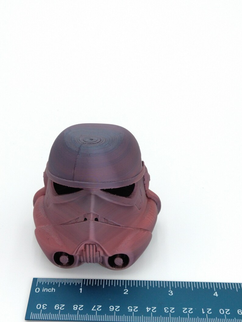 STORMTROOPER Helmet Miniature Collectible 3" W/display Case Rainbow 3d ...