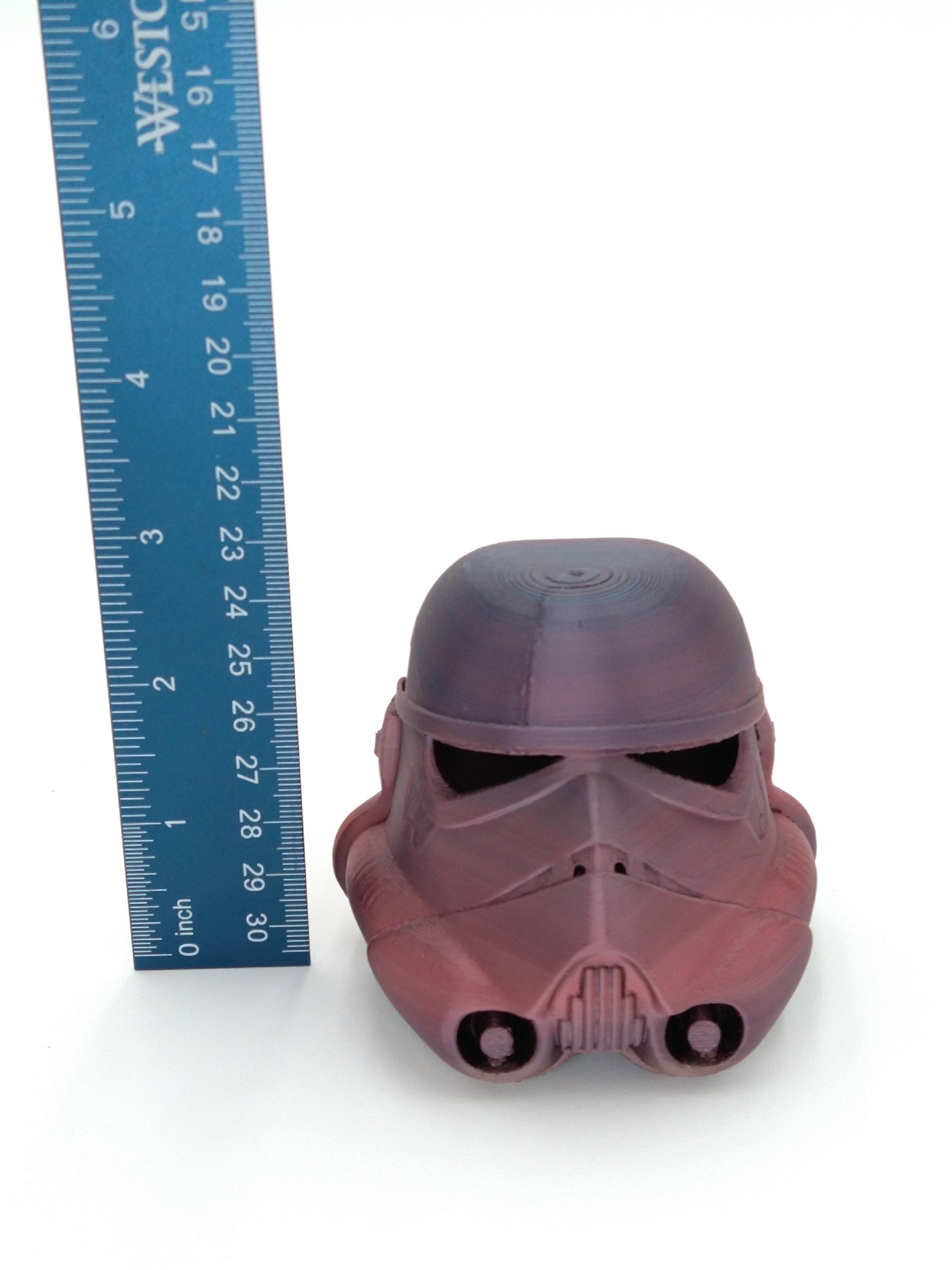 STORMTROOPER Helmet Miniature Collectible 3" W/display Case Rainbow 3d ...