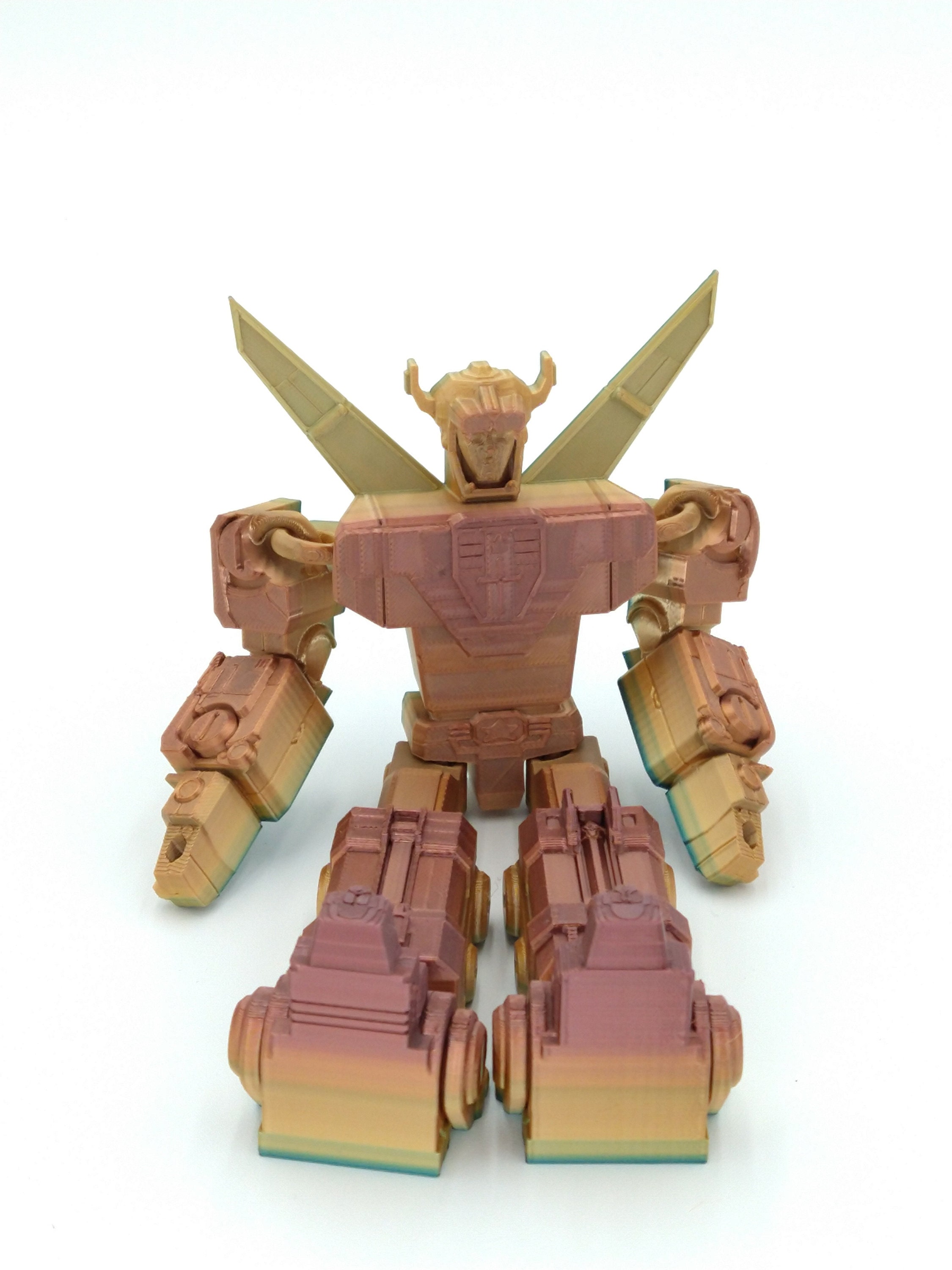 Voltron Figure Articulated Flexi Metallic Rainbow 3D Printed Figure - Etsy