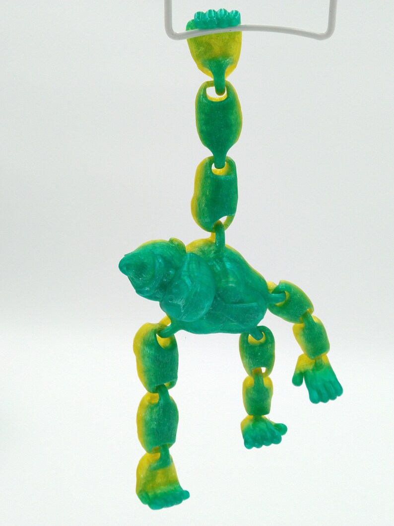 Articulated SQUISHY Donkey Kong Rainbow Colors 6 3D Printed Figure TPU ...