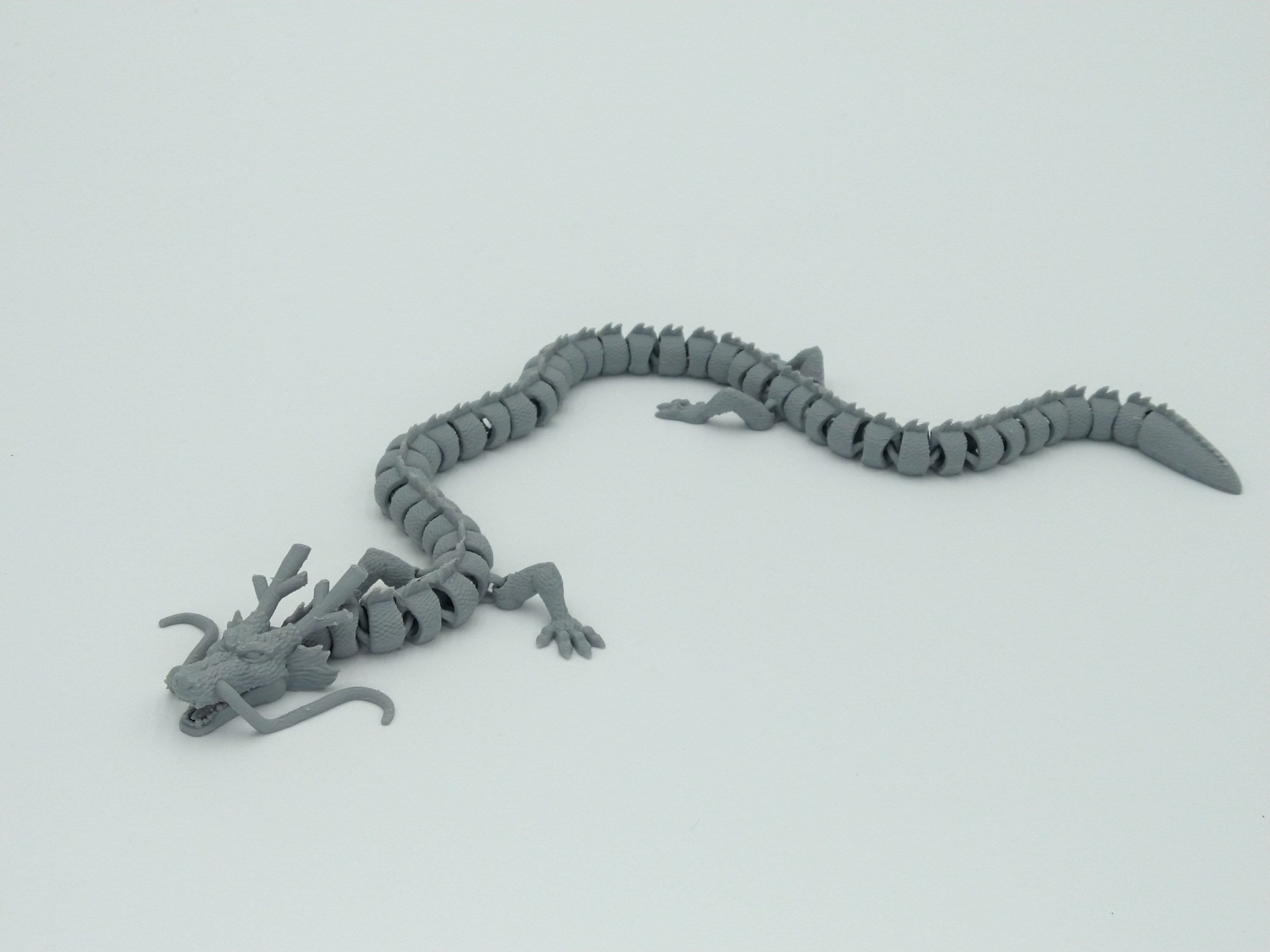 SHENRON DRAGON From DBZ Articulated Flexi Figure 3D Printed Gray 16" - Etsy