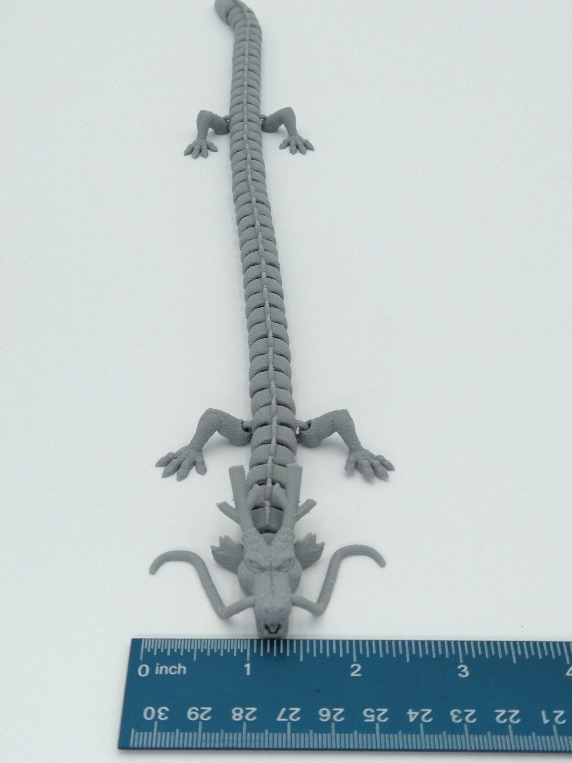 SHENRON DRAGON From DBZ Articulated Flexi Figure 3D Printed Gray 16" - Etsy