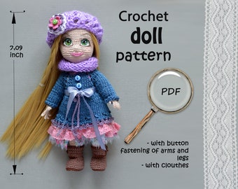 Crochet Doll Clothes Pattern for Airis Doll - Etsy
