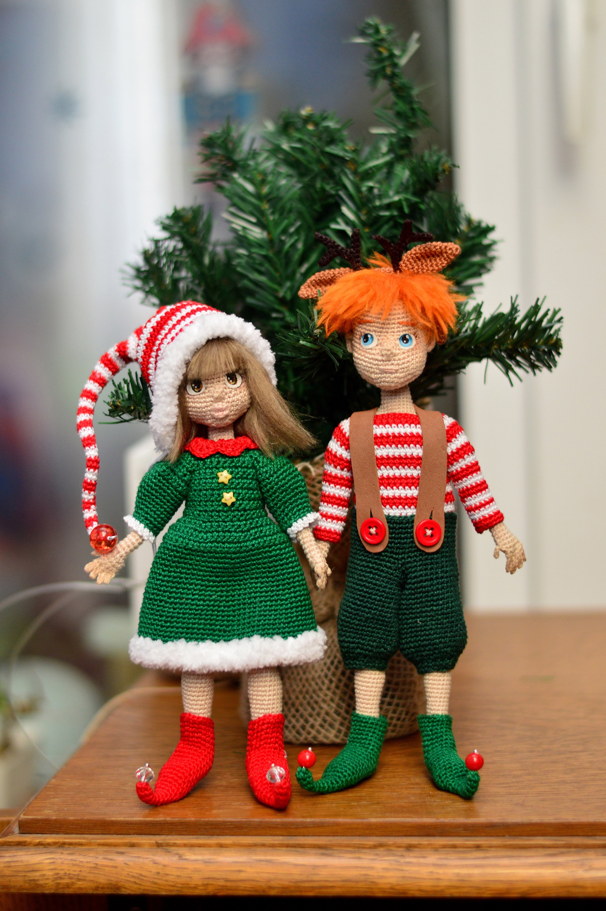 Christmas Elves Amigurumi Crochet Patterns Little Santa's - Etsy