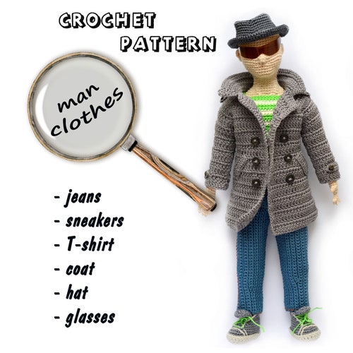 Crochet Man Clothes Pattern - Etsy