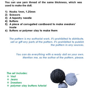 Crochet Male Doll Body Pattern and Clothes Pattern - Etsy