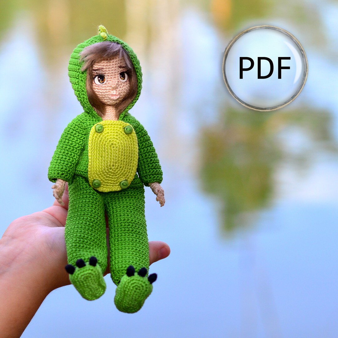 Crochet Dragon Kigurumi Doll Pattern - Etsy
