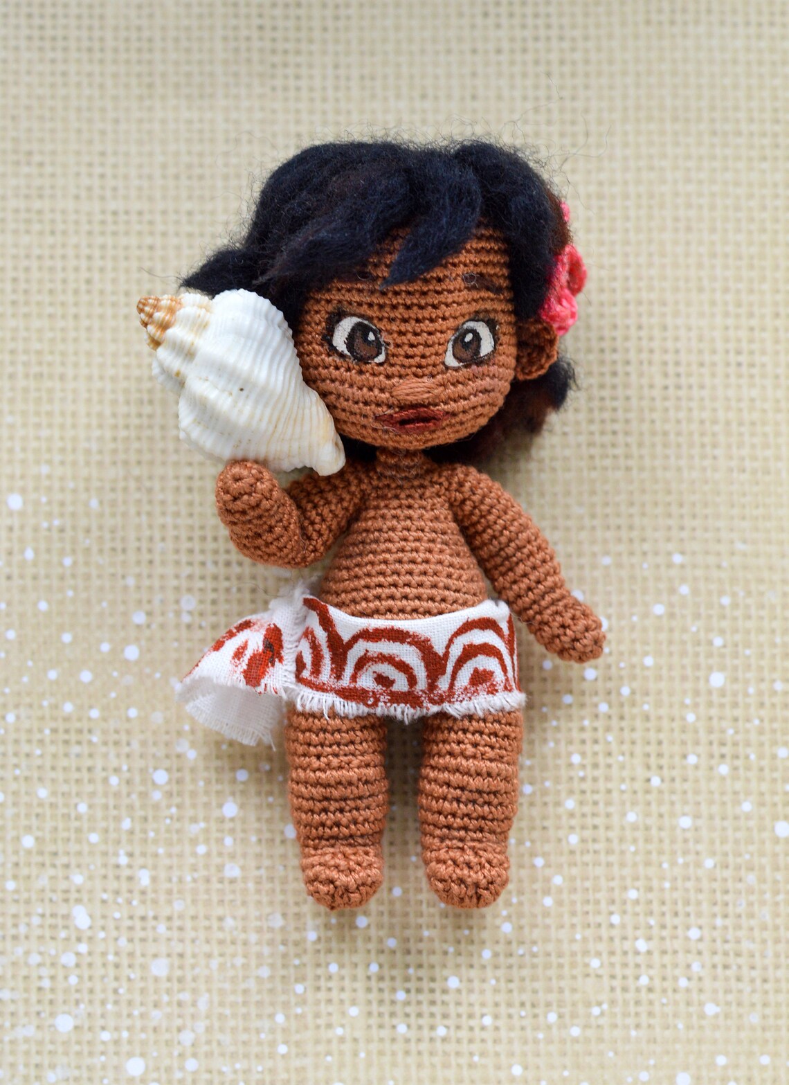 Muñeca Moana Patrón De Tejido Spanish Pattern - Etsy