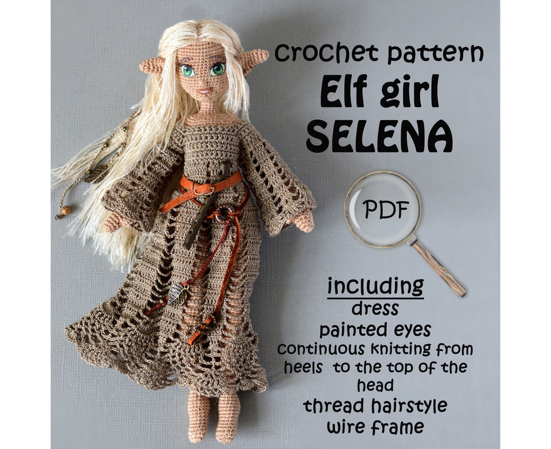 Amigurumi Doll PATTERN Elf SELENA - Etsy