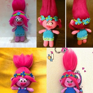 Crochet Troll Poppy Pattern - Etsy