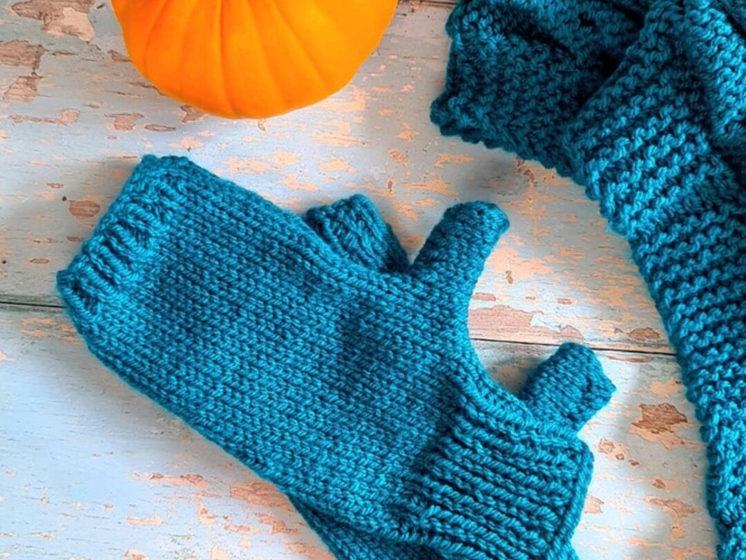 Fingerless Gloves - Hand Knitted - Handmade - Gloves - Winter Gloves ...