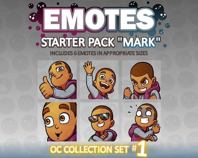 OC “mark” Emotes | 6 Emotes for Twitch, Discord, Youtube Etc | Starter ...