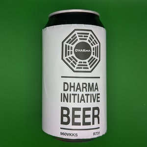 DHARMA Initiative Labels Beer Can/bottle From "lost" - Pack of 12 - Etsy