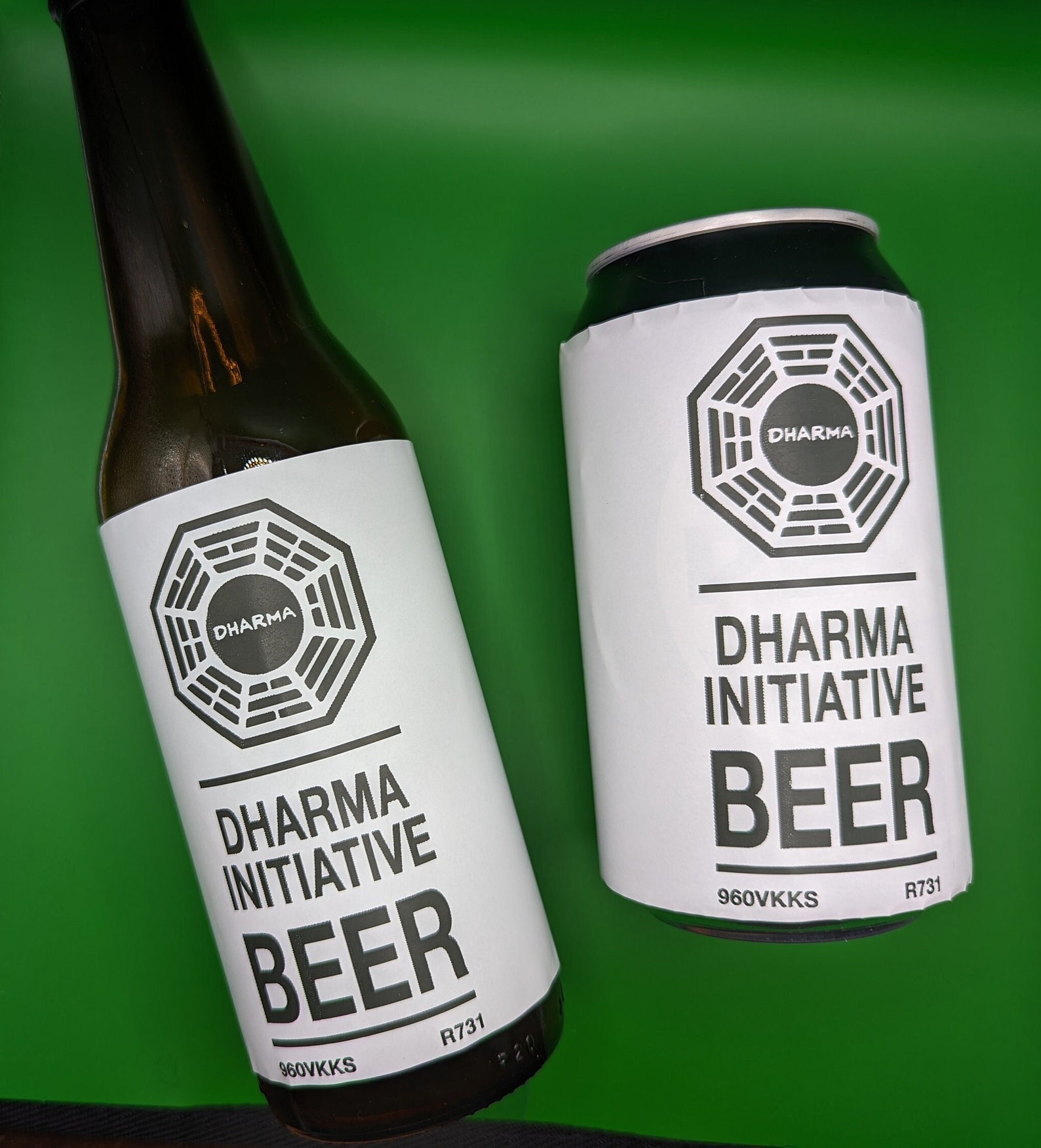 DHARMA Initiative Labels Beer Can/bottle From "lost" - Pack of 12 - Etsy