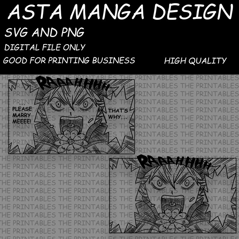 Anime Manga Panel Design Boy Digital File Anime Png - Etsy