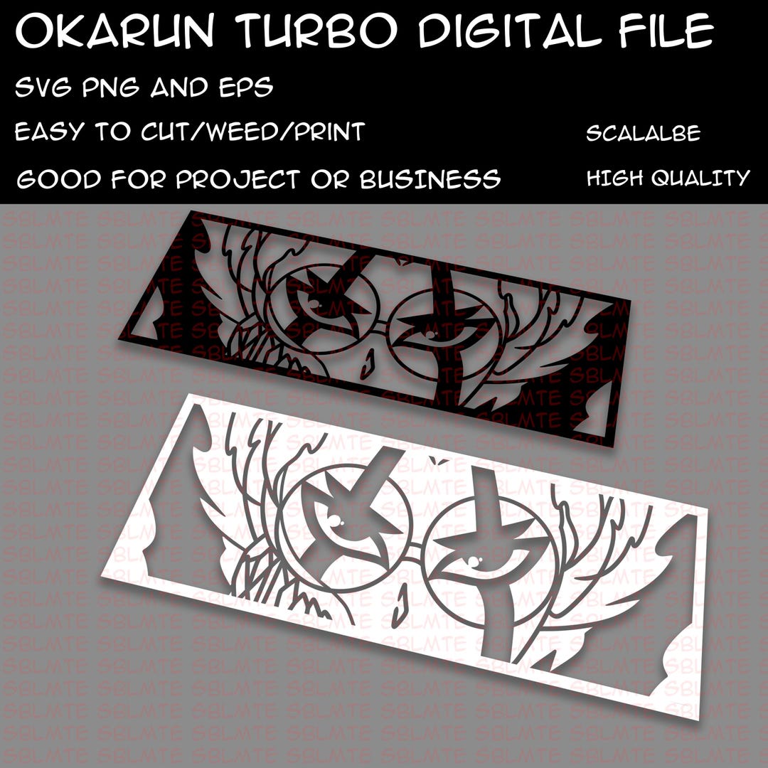 Oka Turbo Sticker and Shirt Design, Digital Files, Ready to Print and ...